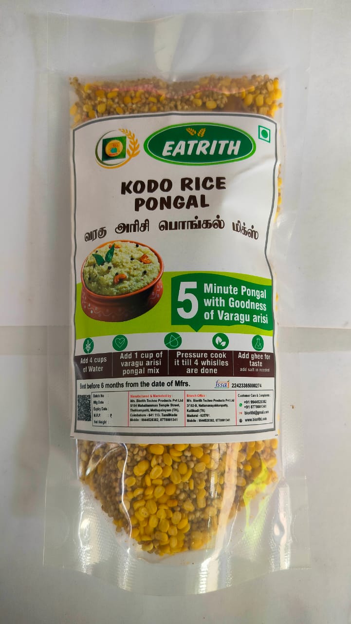 Kodo Rice Pongal Mix-Biorith Techno Products Private Limited